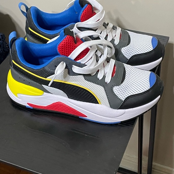 Puma | Shoes | Puma White And Black Sneakers With Chunky Design | Poshmark